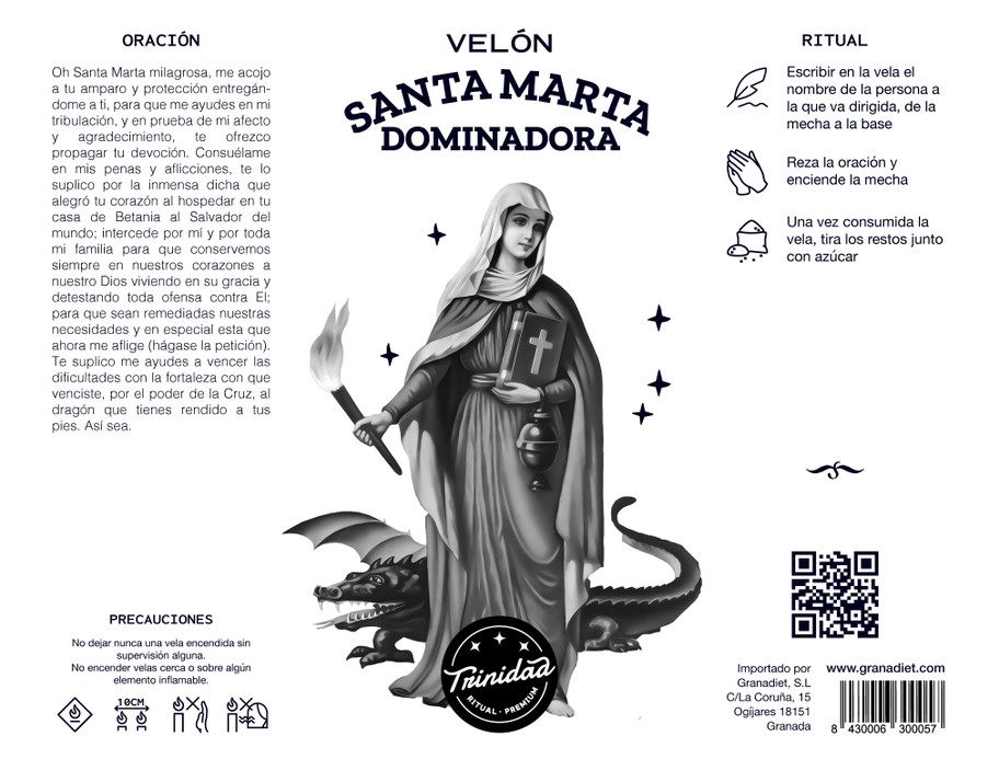 Velón Básico - Santa Marta Dominadora - Salamandra Mágica - Tienda ...